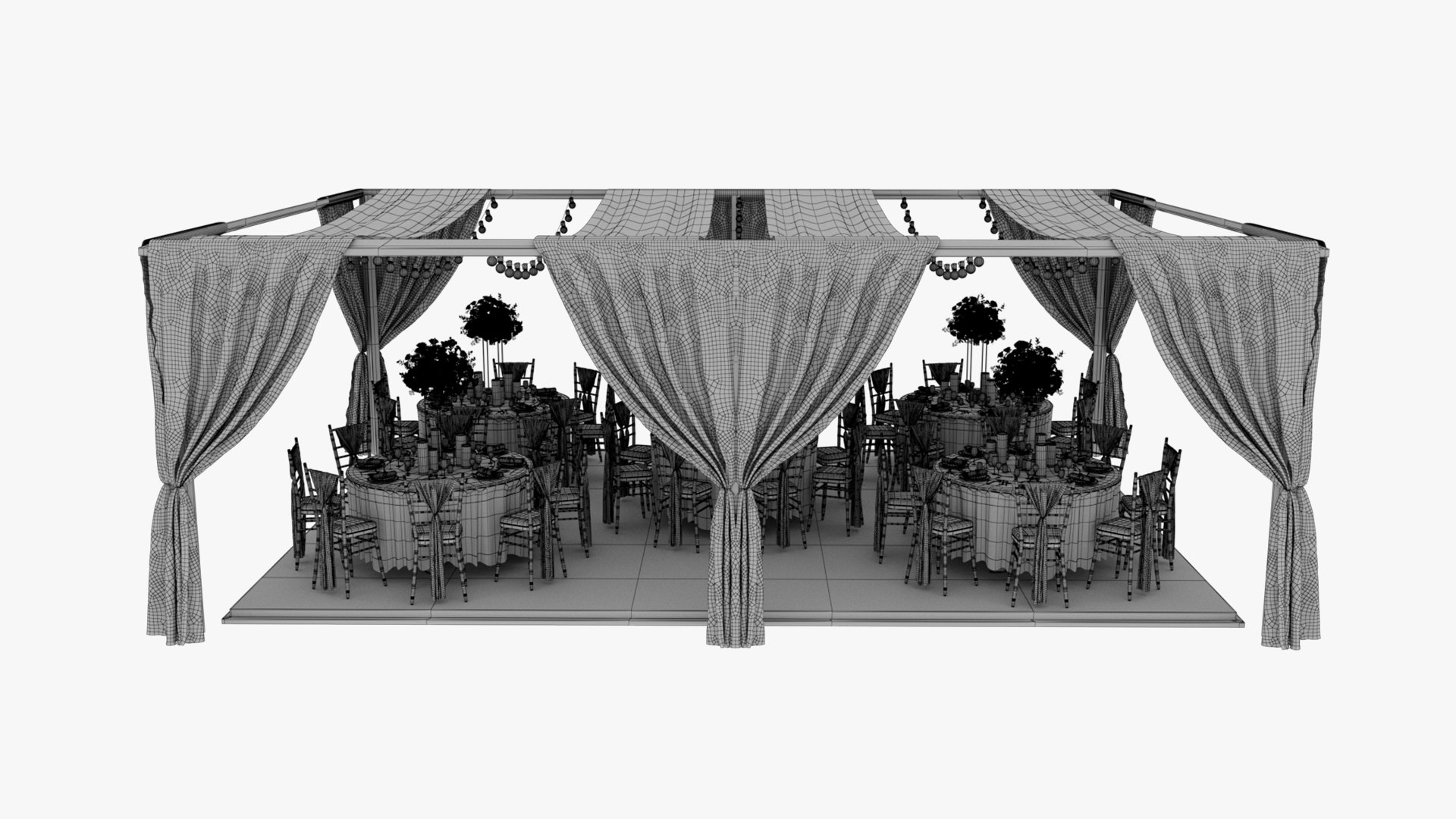 Wedding Gazebo Tent 3D Model 3D Model - TurboSquid 2513162