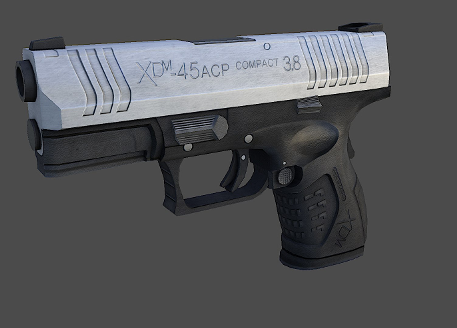 Gun Springfield Weapon 3d Model
