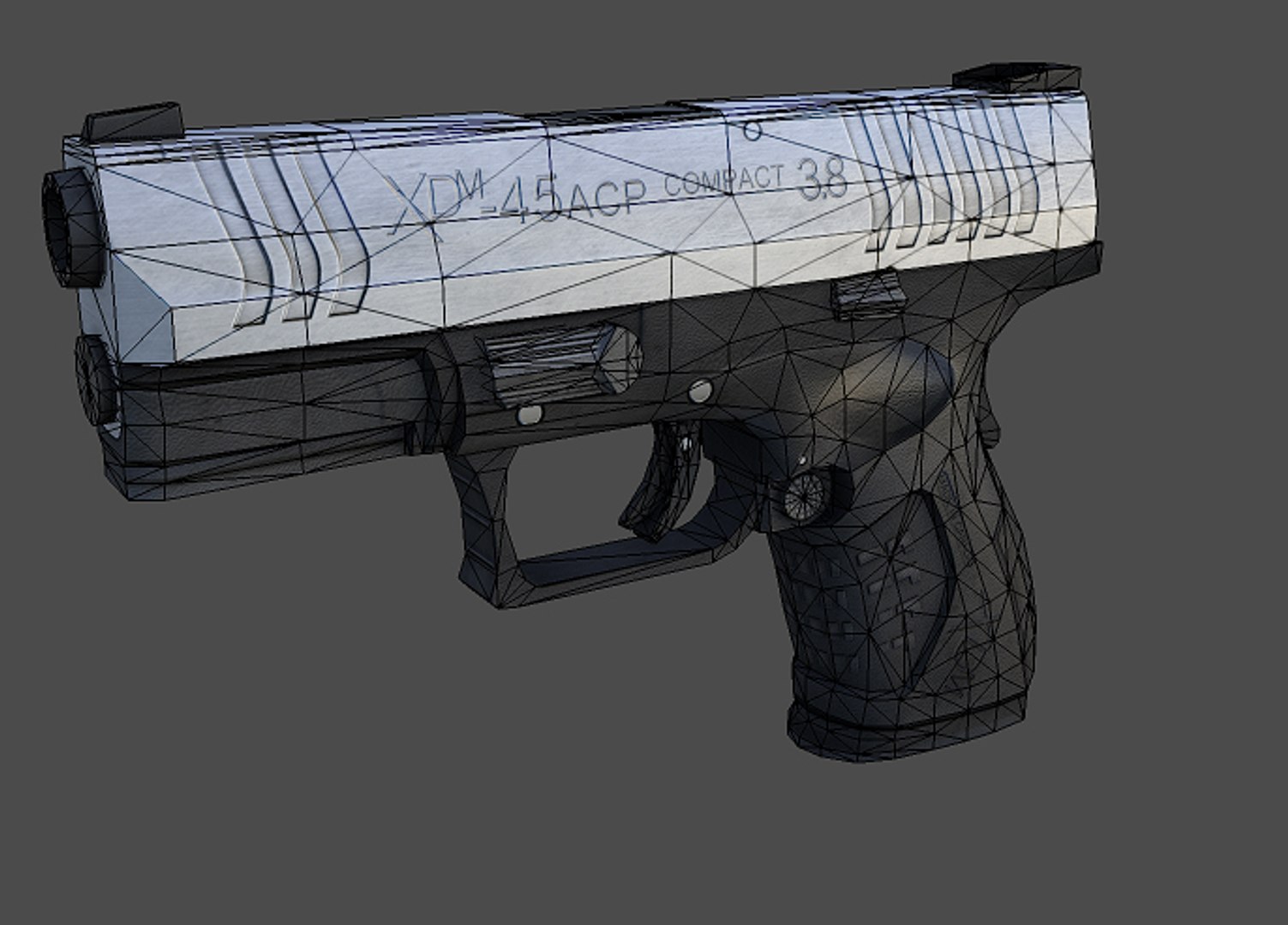 Gun Springfield Weapon 3d Model