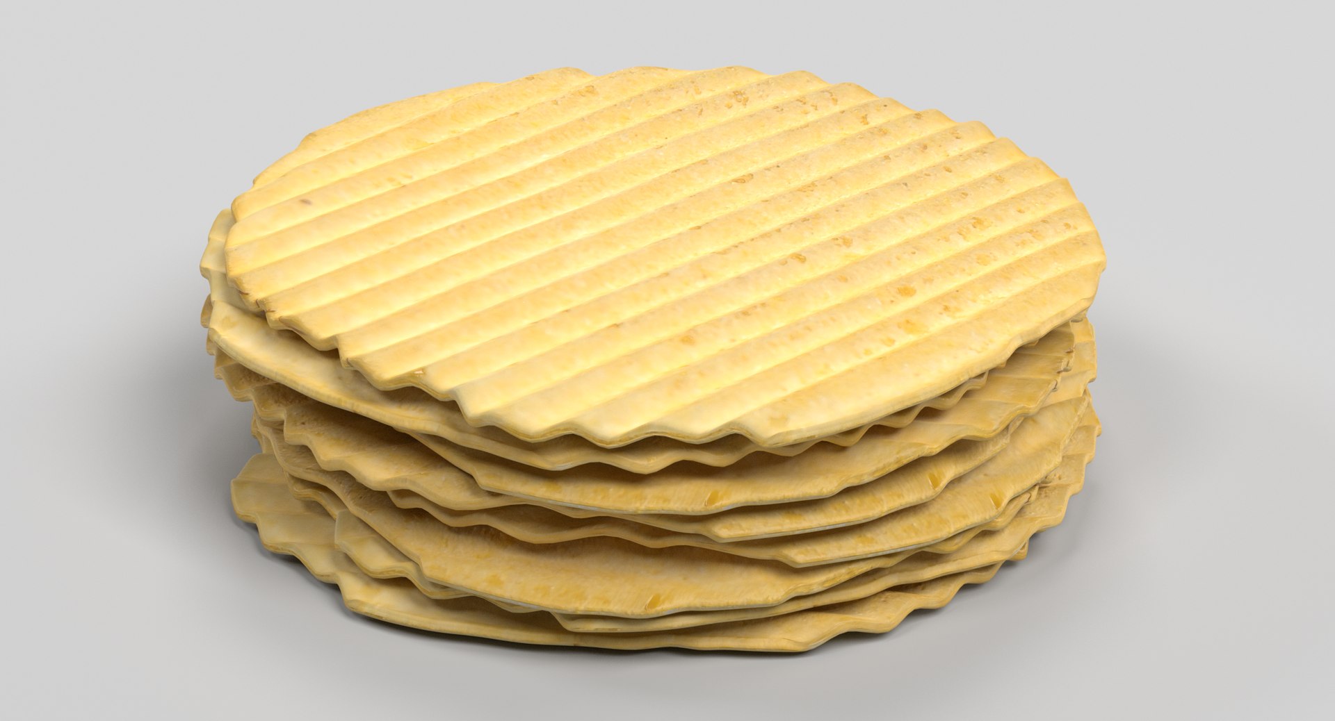 Potato Chip 3D Model - TurboSquid 1219870