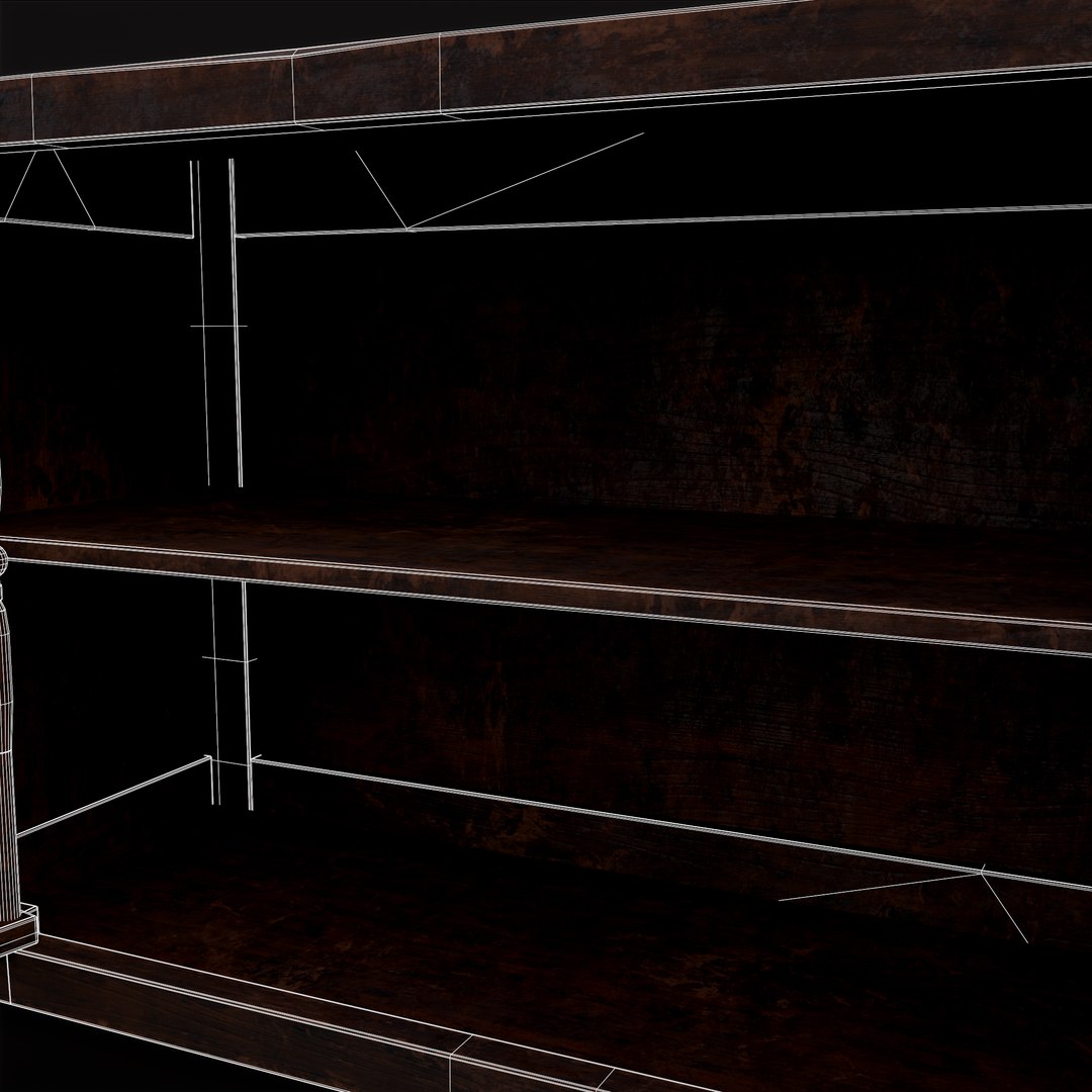 3D Medieval Oak Drawer Model - TurboSquid 1937645