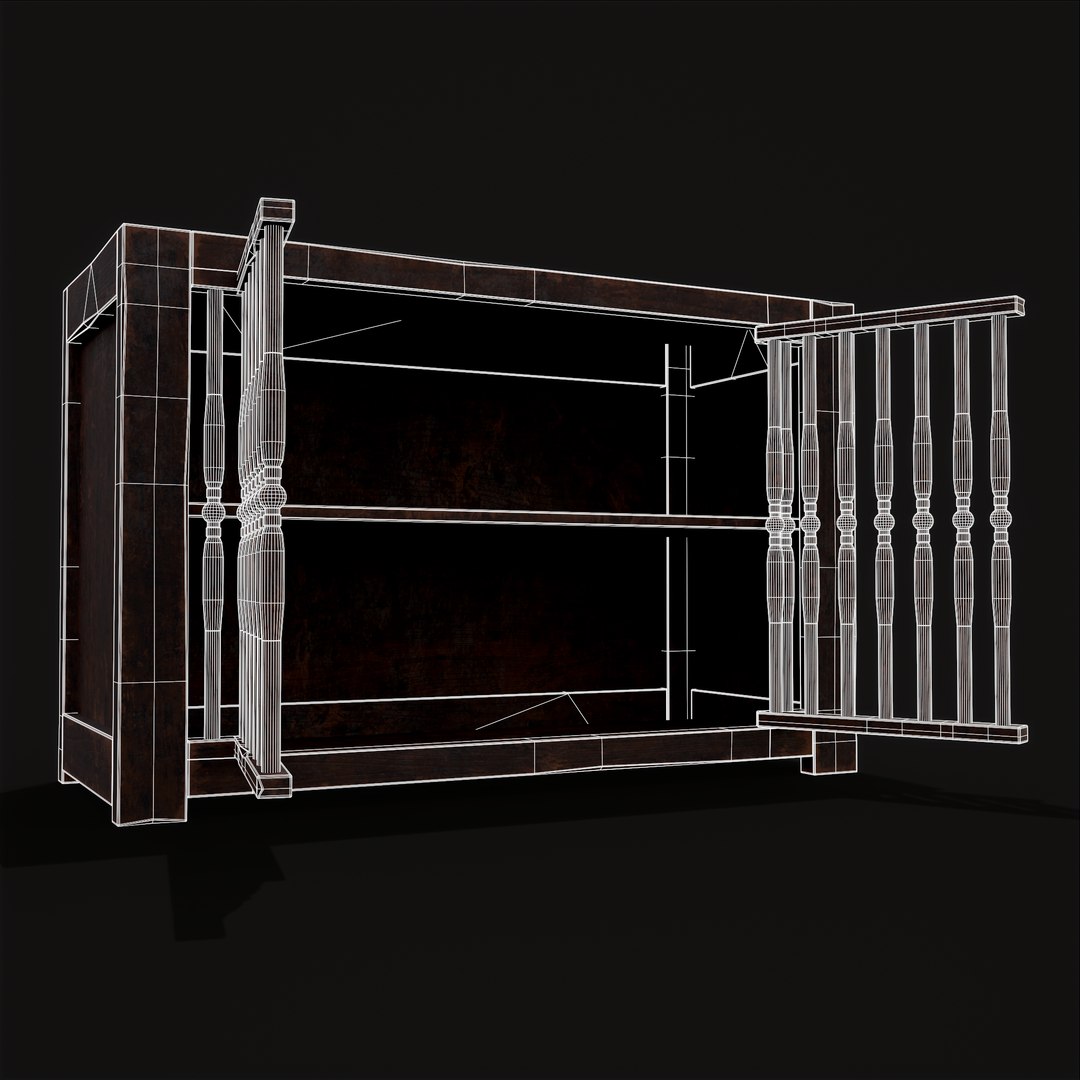 3D Medieval Oak Drawer Model - TurboSquid 1937645