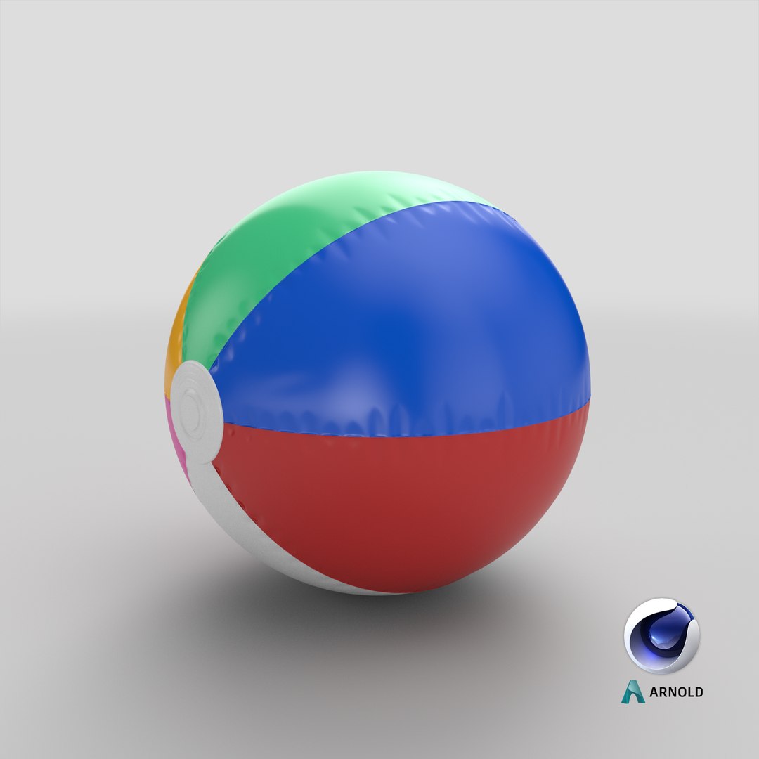 3D Detailed Beach Ball Model - TurboSquid 2062414