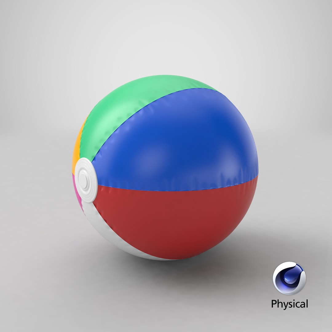 3D Detailed Beach Ball Model - TurboSquid 2062414