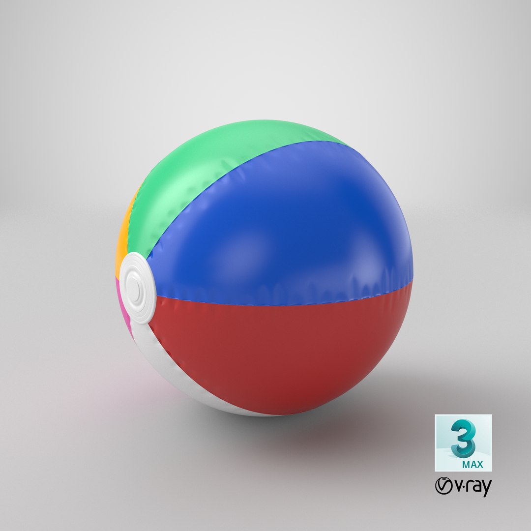 3D Detailed Beach Ball Model - TurboSquid 2062414