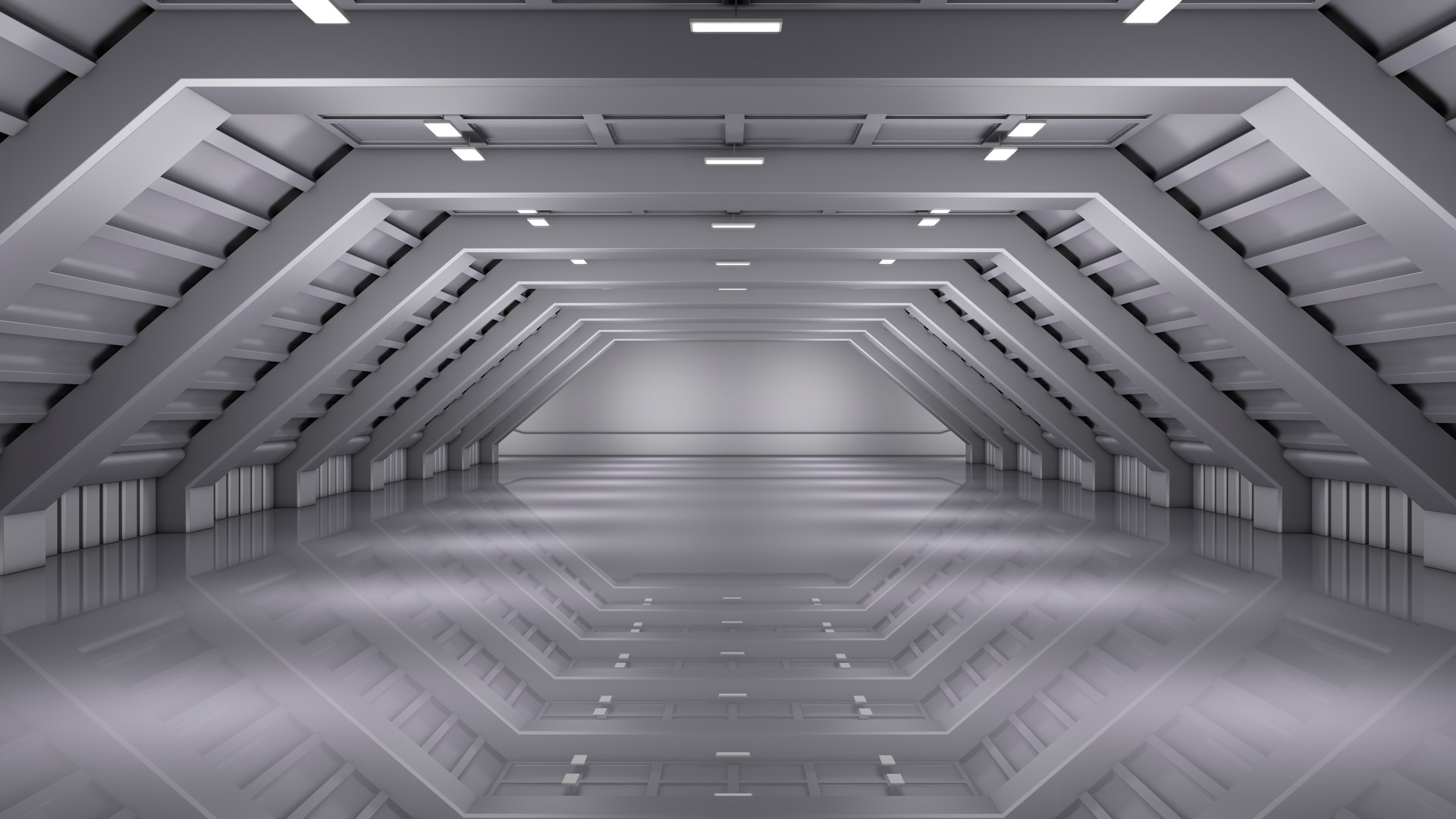 3D Sci Fi Underground Walkway Model - TurboSquid 2344677