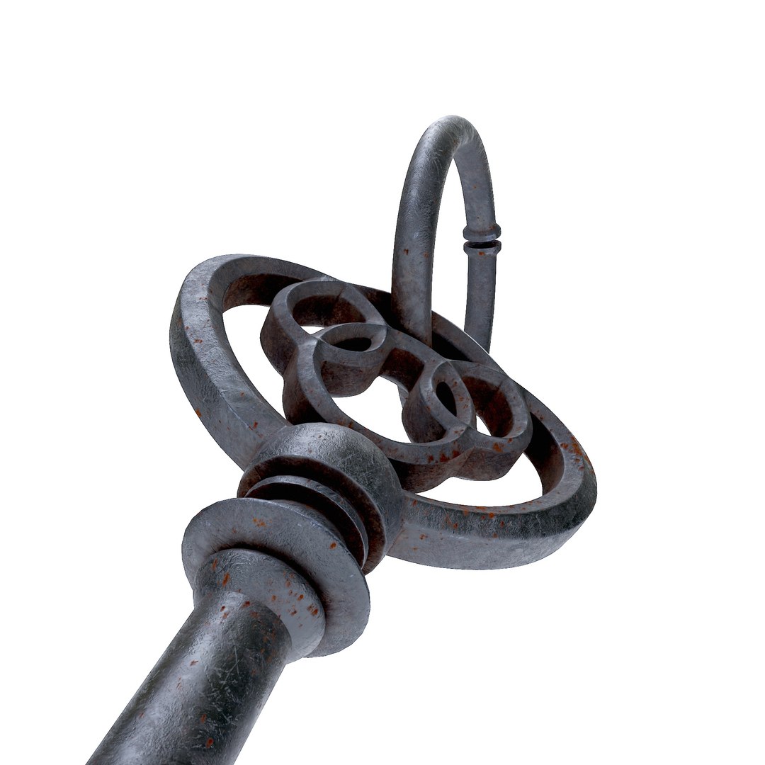 Vintage Skeleton Key 3D - TurboSquid 1982750