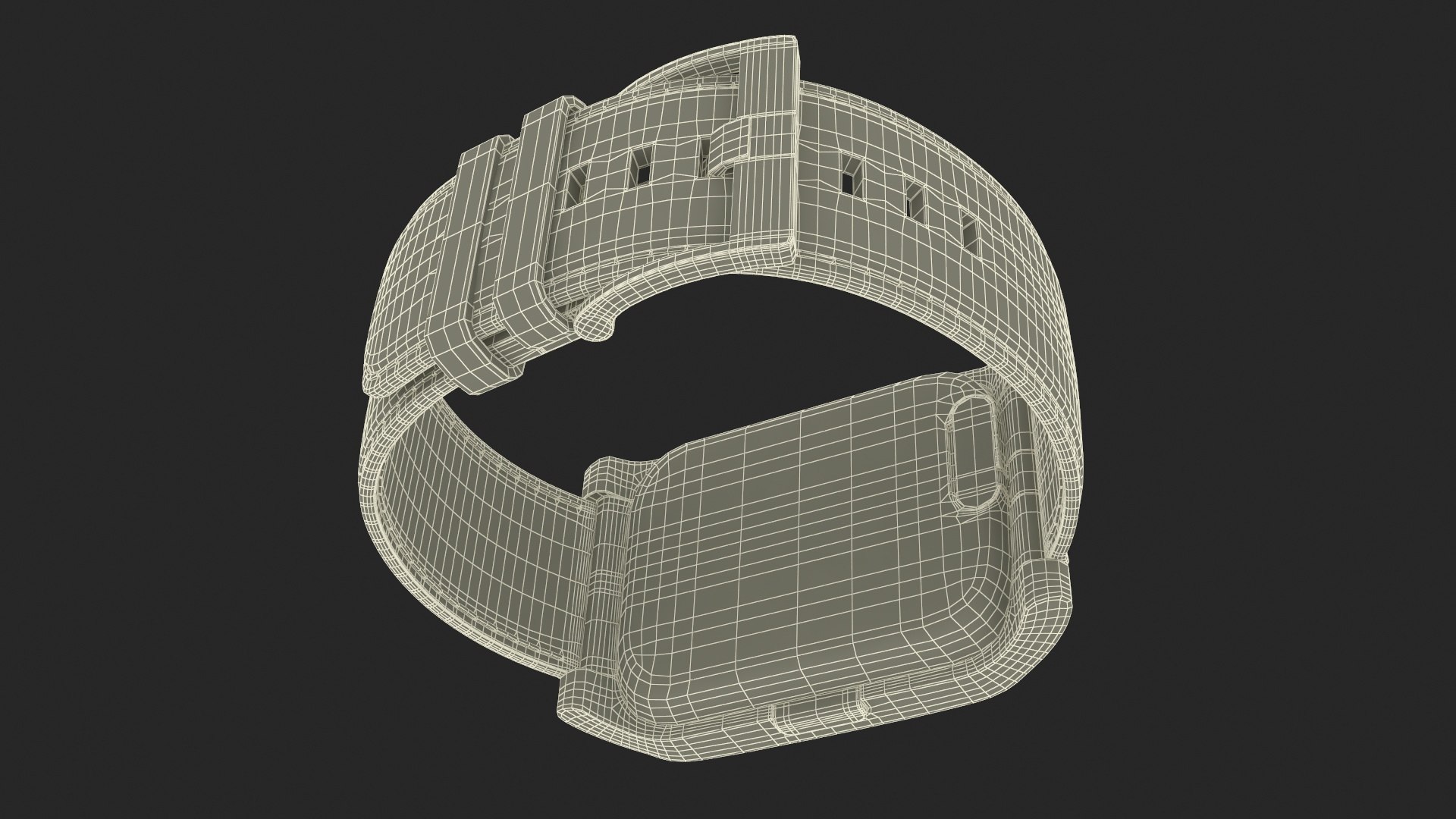 3D Smart Watch Sony With Leather Strap Model - TurboSquid 2220145