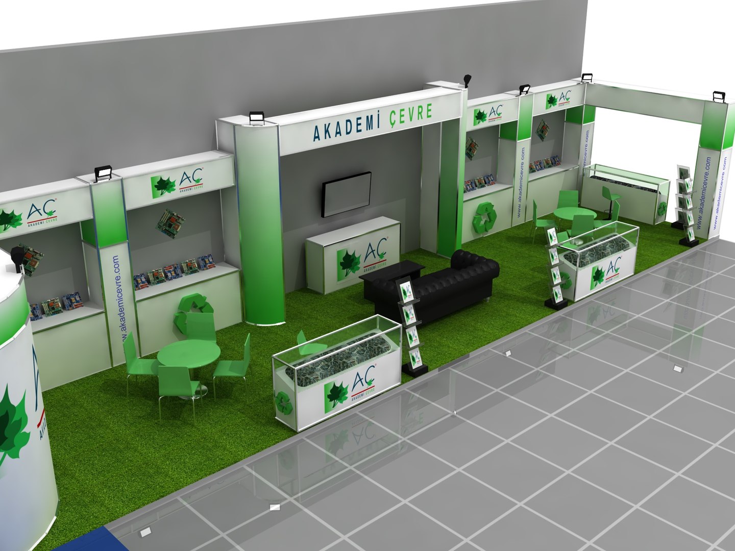 Modular stand expo 3D model - TurboSquid 1310320