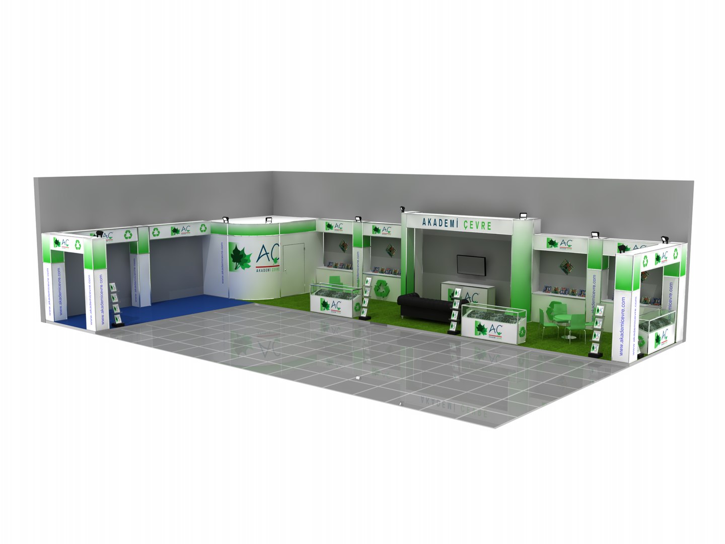 Modular stand expo 3D model - TurboSquid 1310320