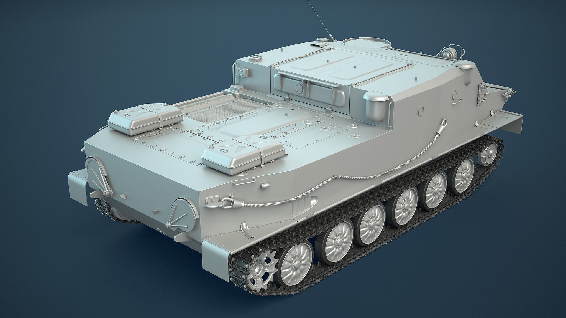 BTR-50PK Tracked APC High-Poly 3D Model - TurboSquid 2325818