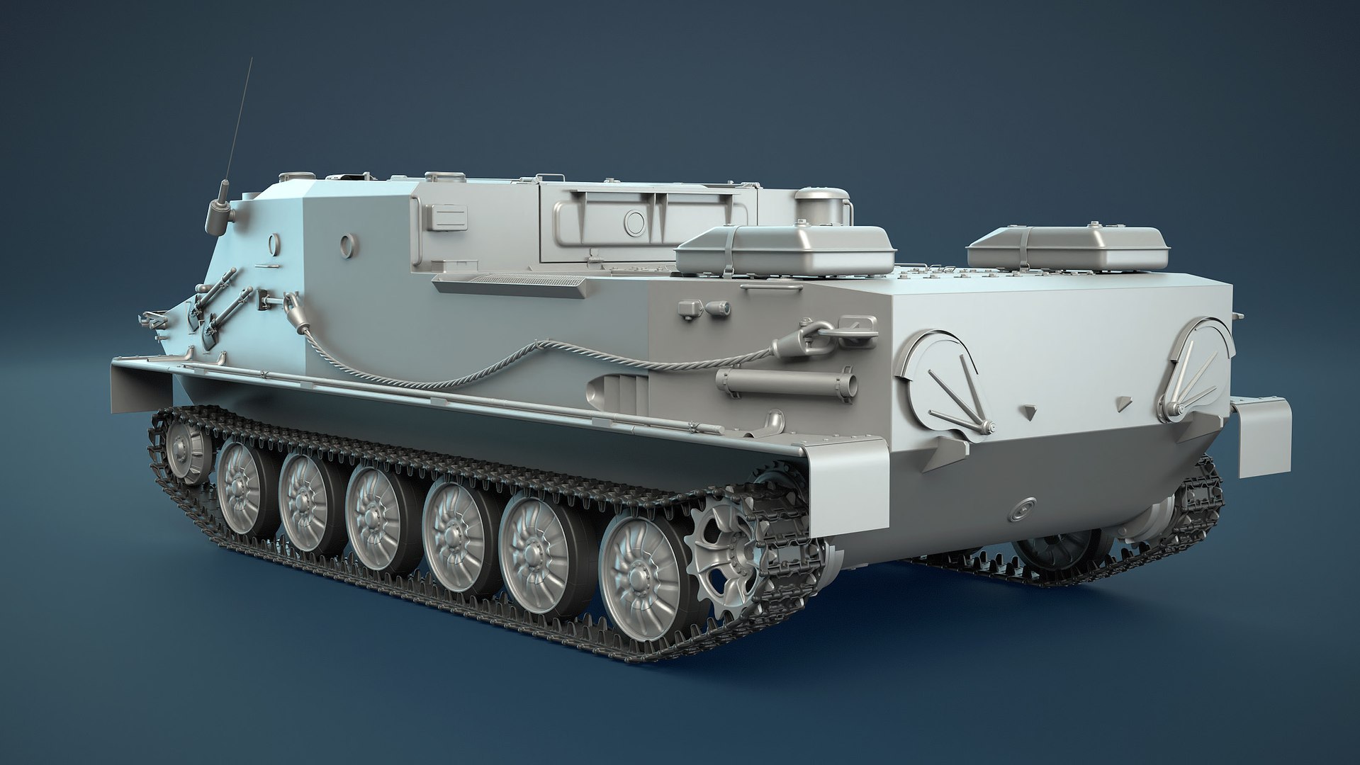 BTR-50PK Tracked APC High-Poly 3D Model - TurboSquid 2325818