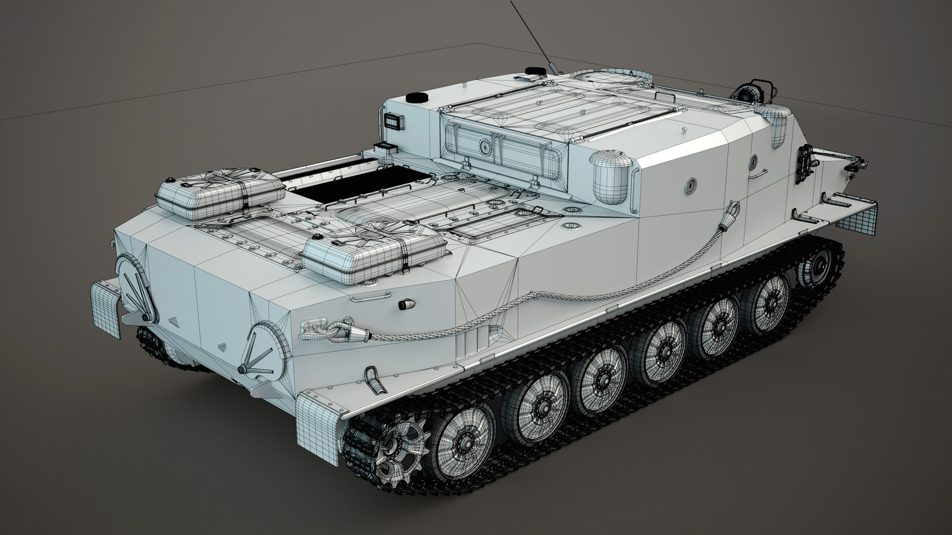 BTR-50PK Tracked APC High-Poly 3D Model - TurboSquid 2325818