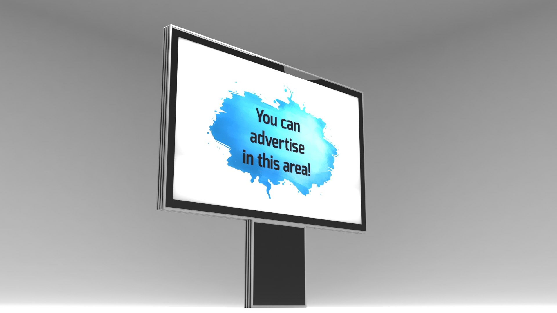Designed Advertising Billboard Model - TurboSquid 1584507