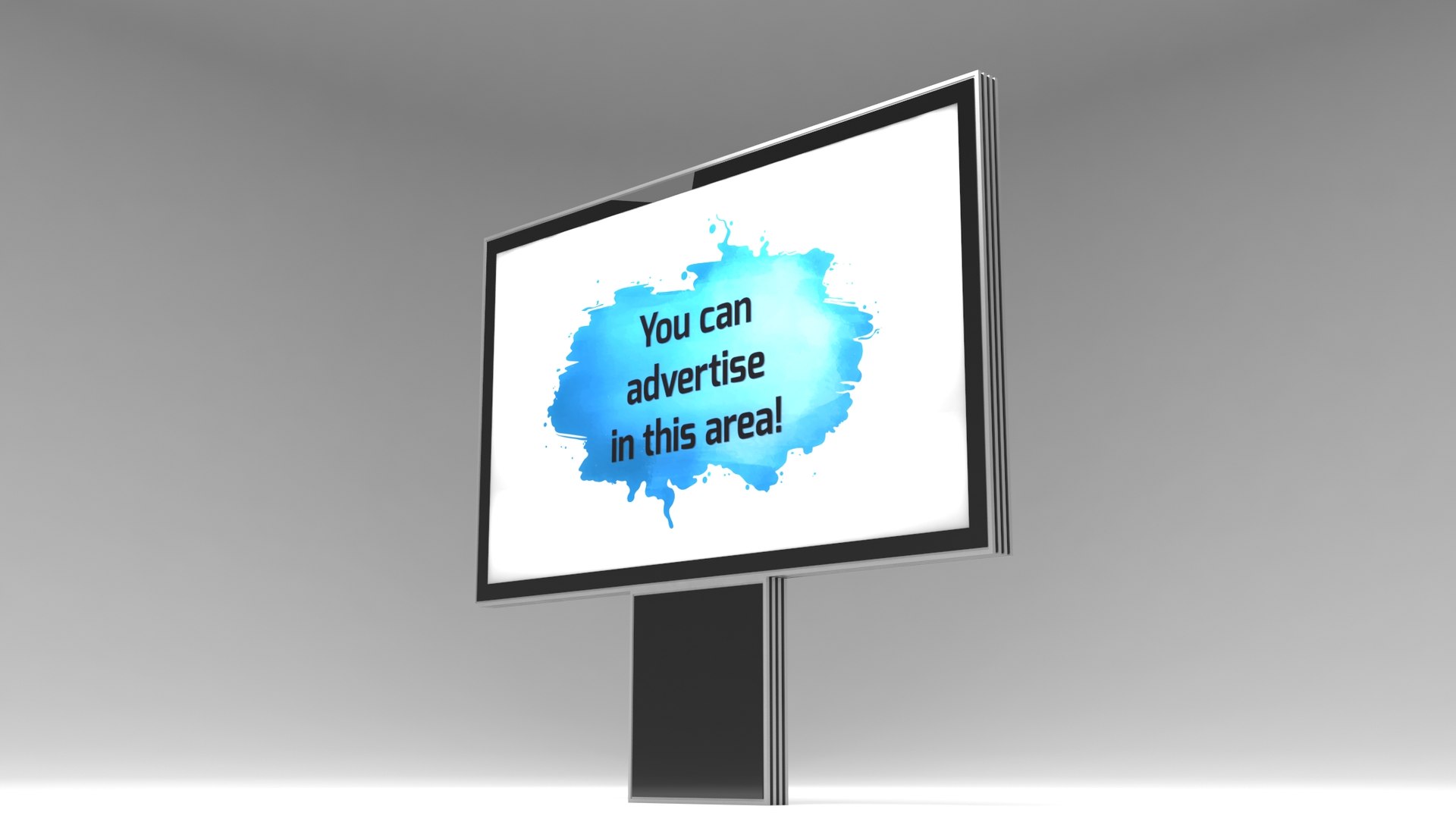 Designed Advertising Billboard Model - TurboSquid 1584507