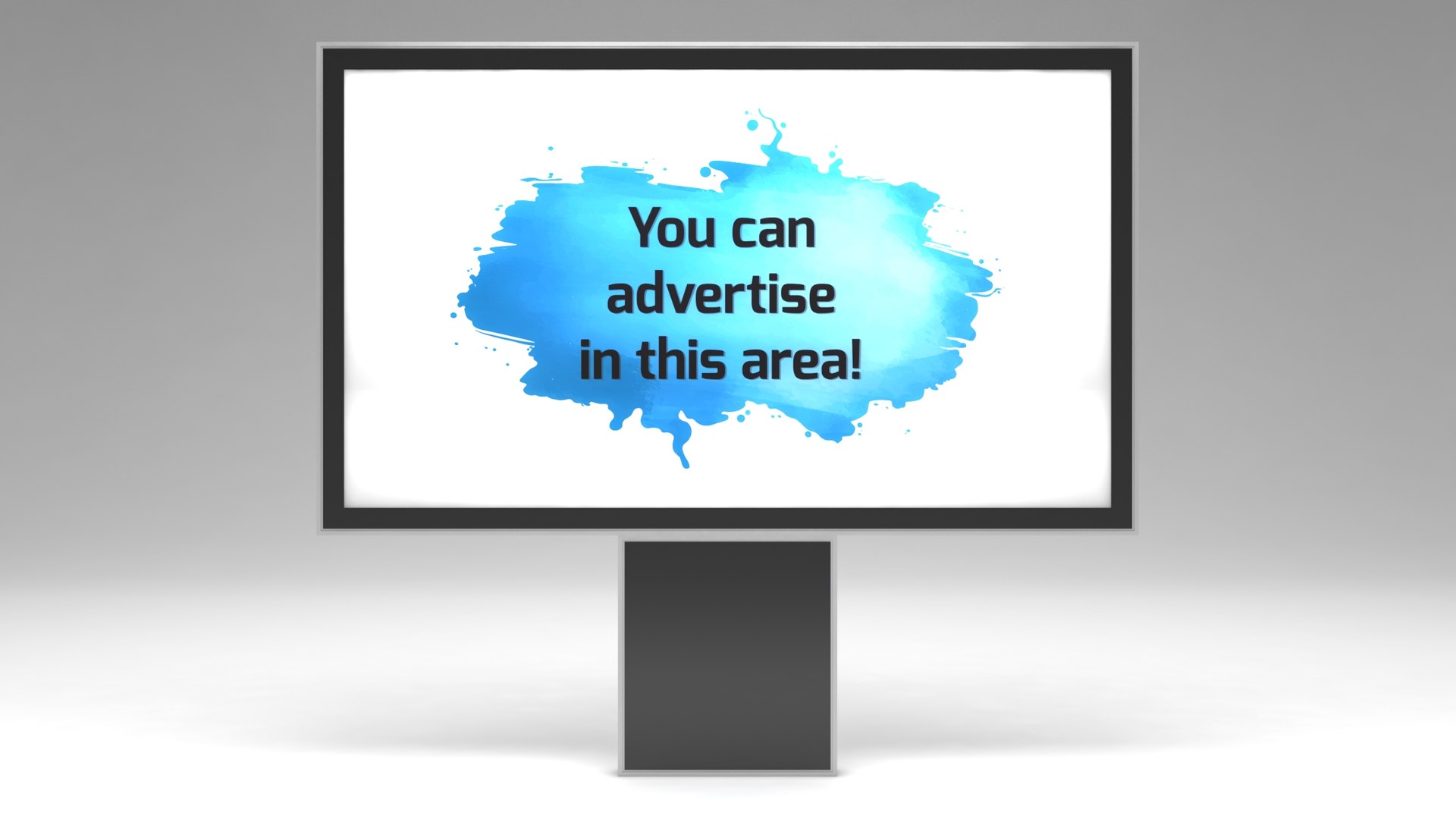 Designed Advertising Billboard Model - TurboSquid 1584507