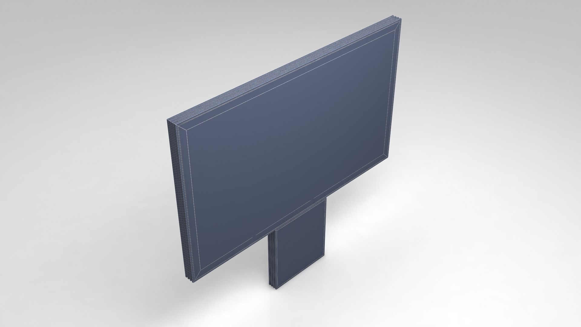 Designed Advertising Billboard Model - TurboSquid 1584507
