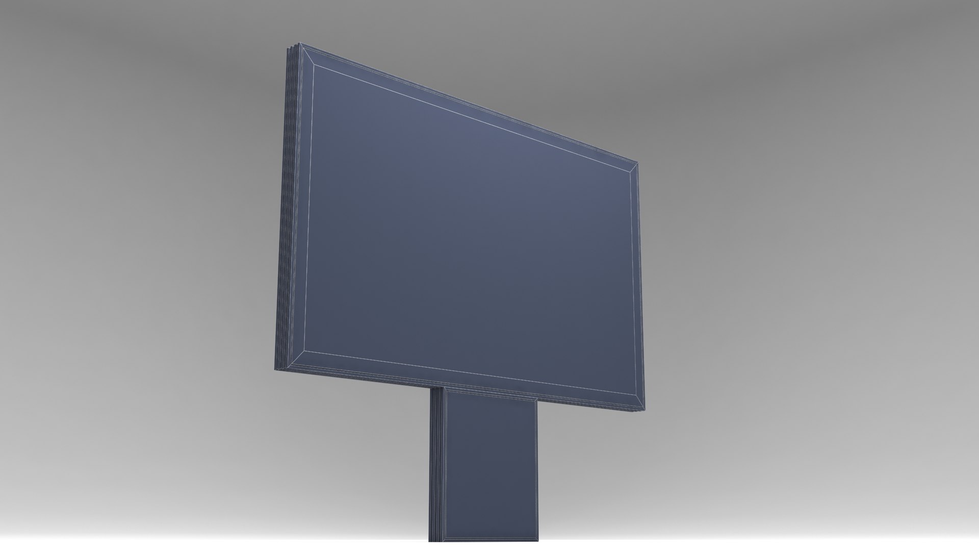 Designed Advertising Billboard Model - TurboSquid 1584507