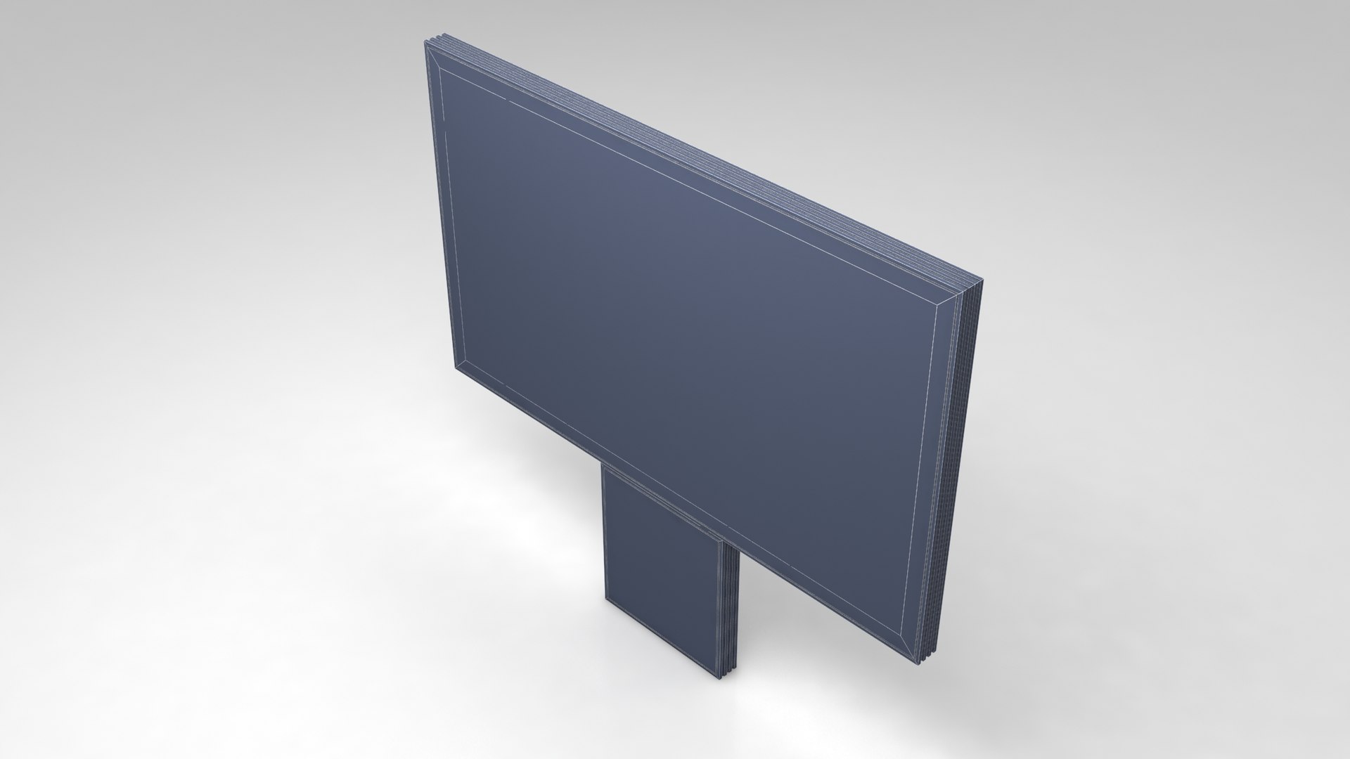 Designed Advertising Billboard Model - TurboSquid 1584507