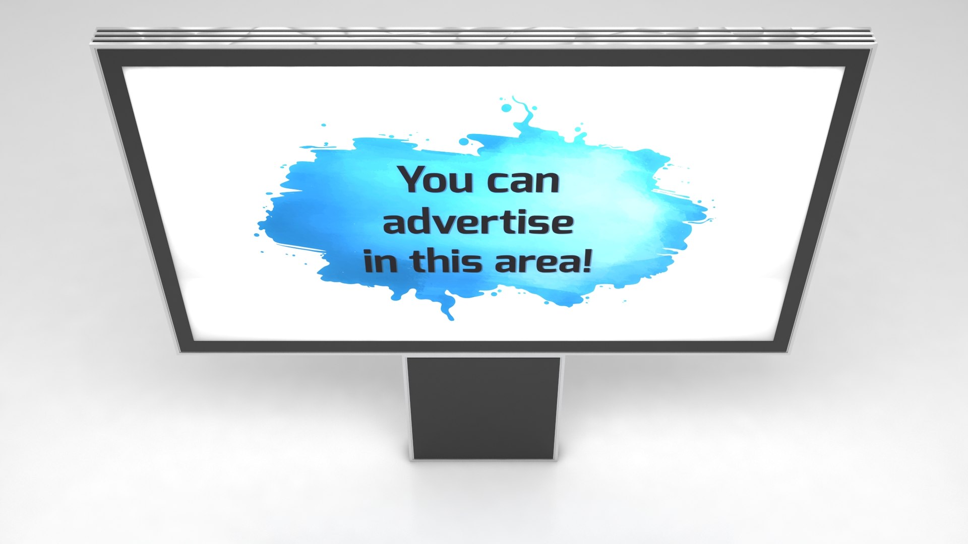 Designed Advertising Billboard Model - TurboSquid 1584507