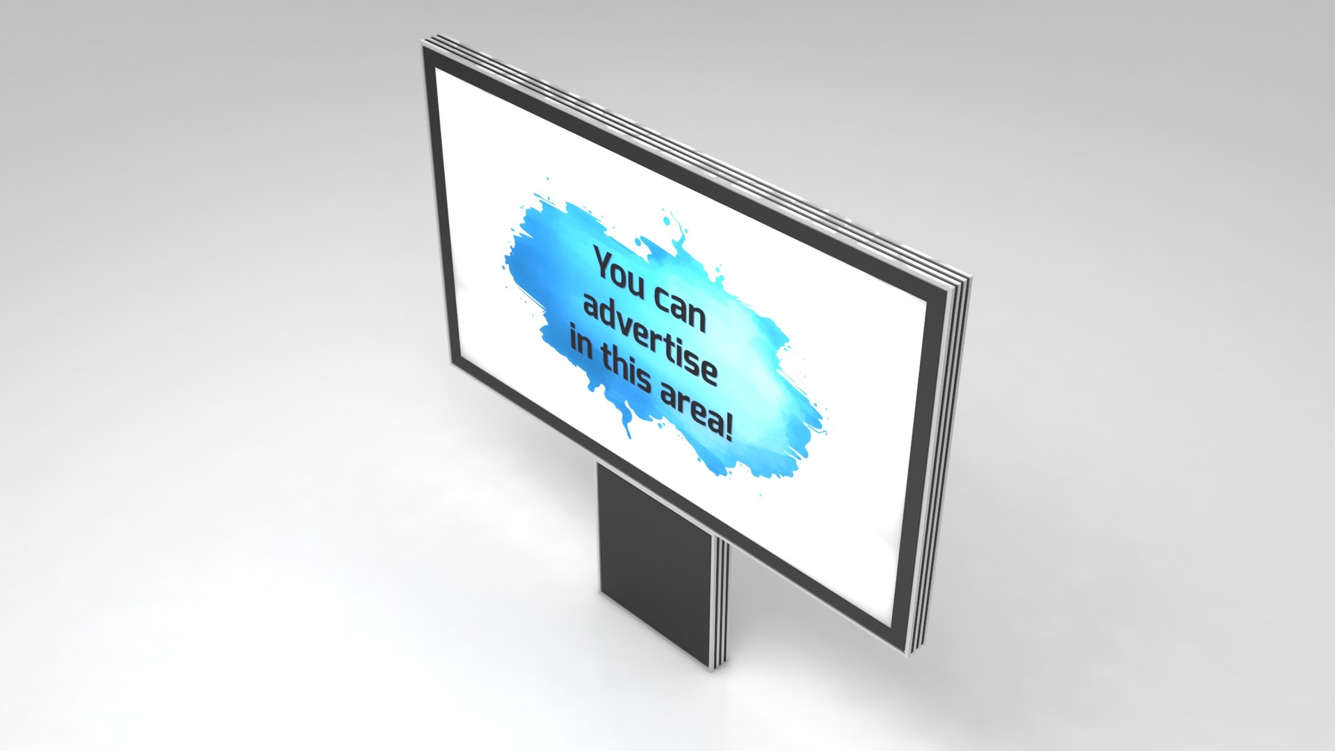 Designed Advertising Billboard Model - TurboSquid 1584507
