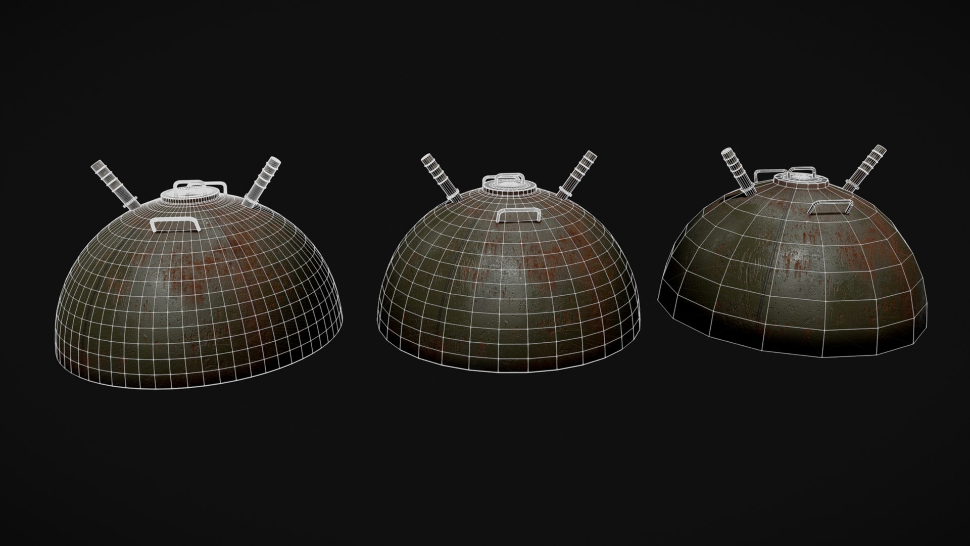 3D Japanese WW2 Mine Pack - TurboSquid 2371806