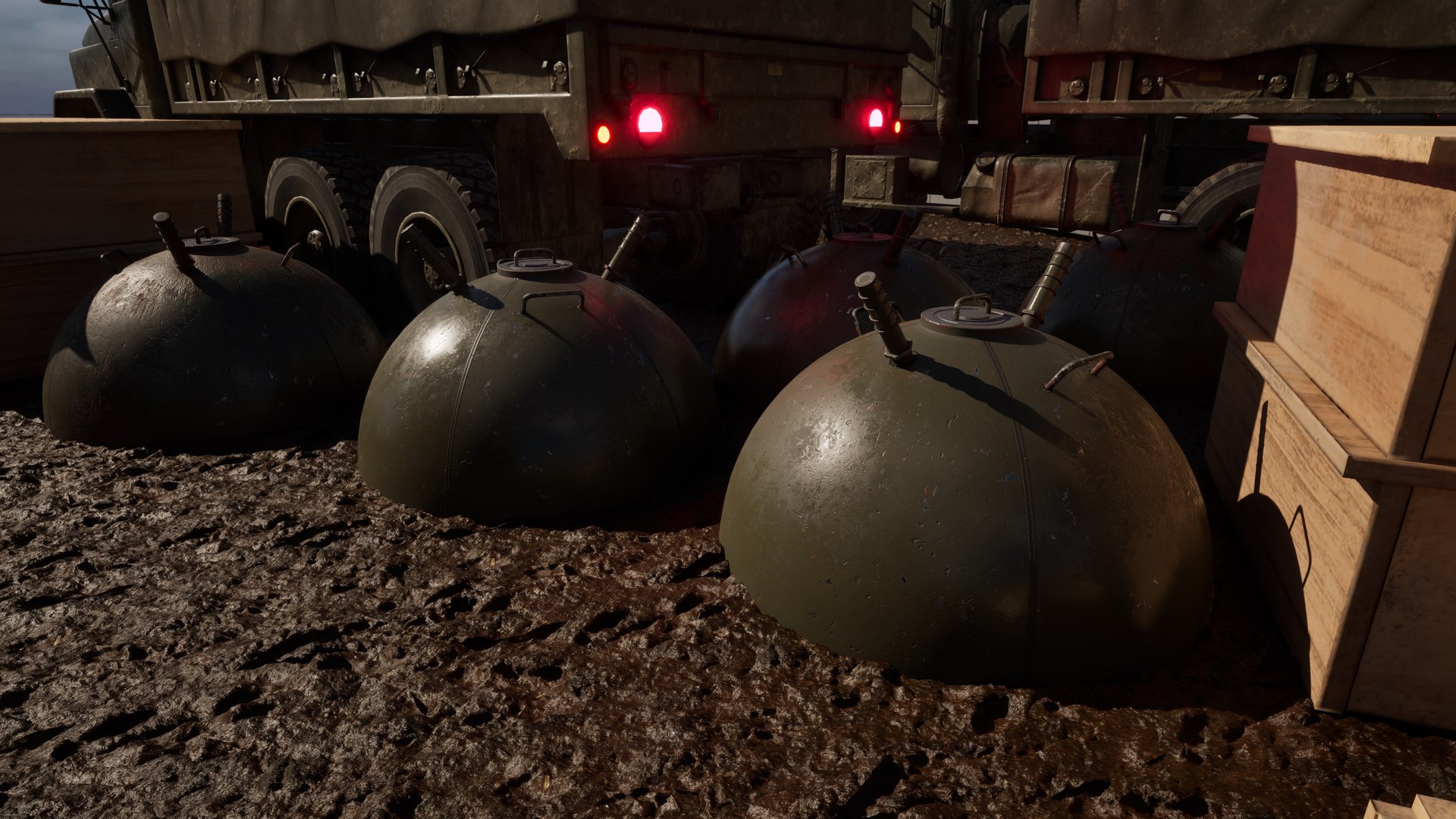 3D Japanese WW2 Mine Pack - TurboSquid 2371806