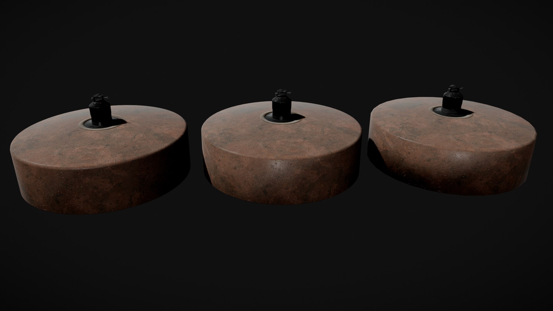 3D Japanese WW2 Mine Pack - TurboSquid 2371806