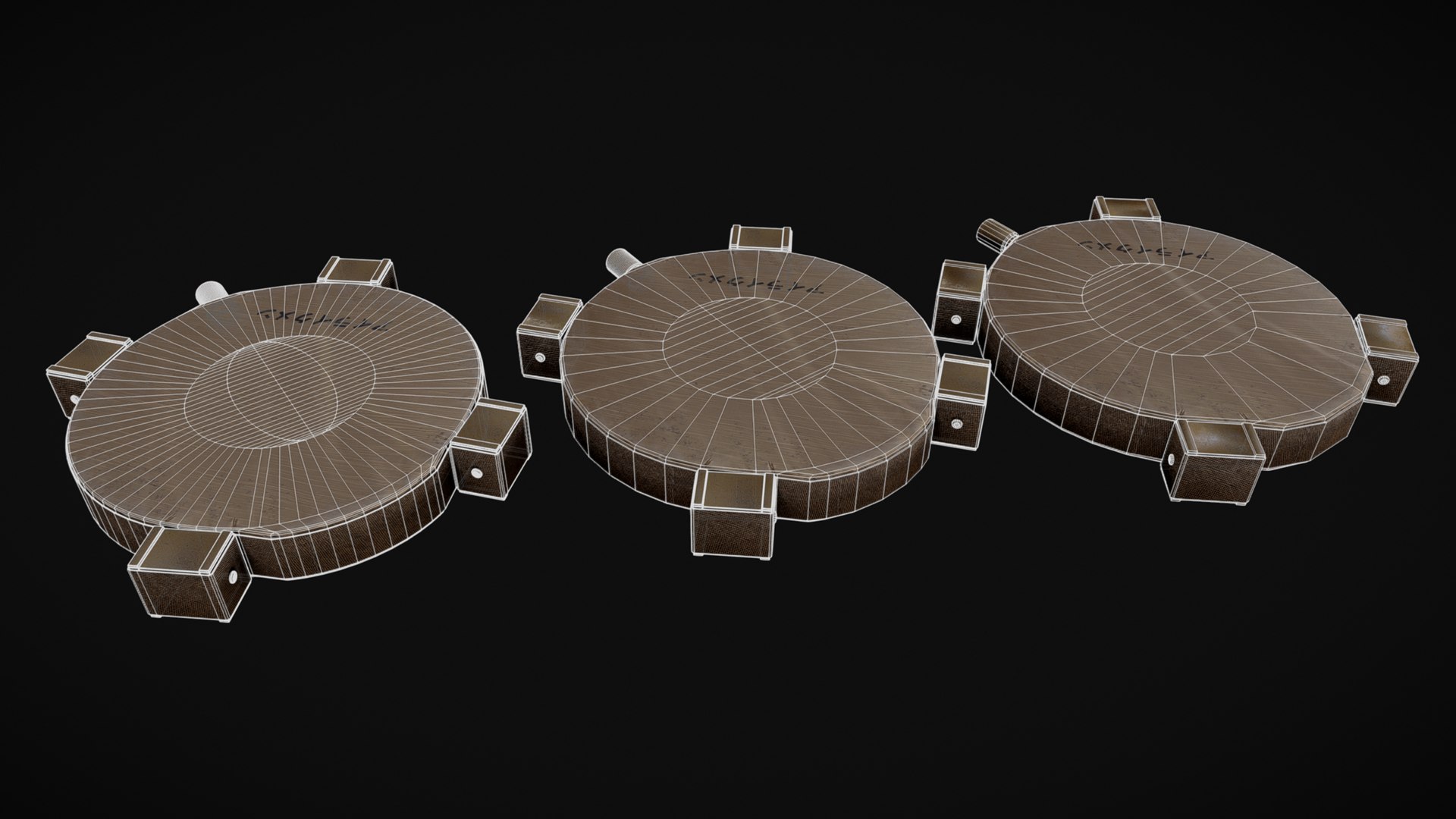 3D Japanese WW2 Mine Pack - TurboSquid 2371806