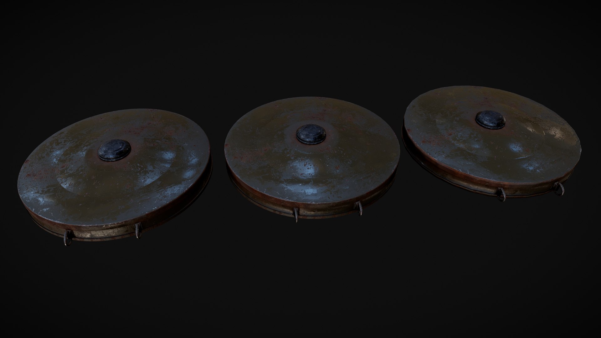 3D Japanese WW2 Mine Pack - TurboSquid 2371806