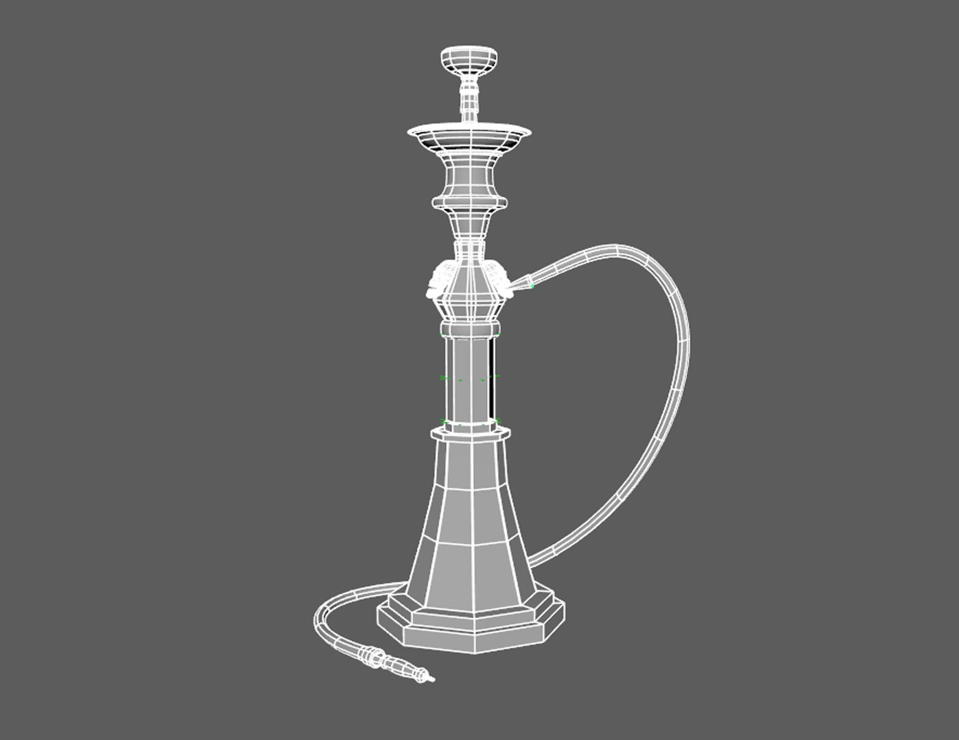 3d hookah smoking model