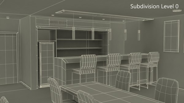 modelo 3d Interior de una casa privada con bar - TurboSquid 2326910