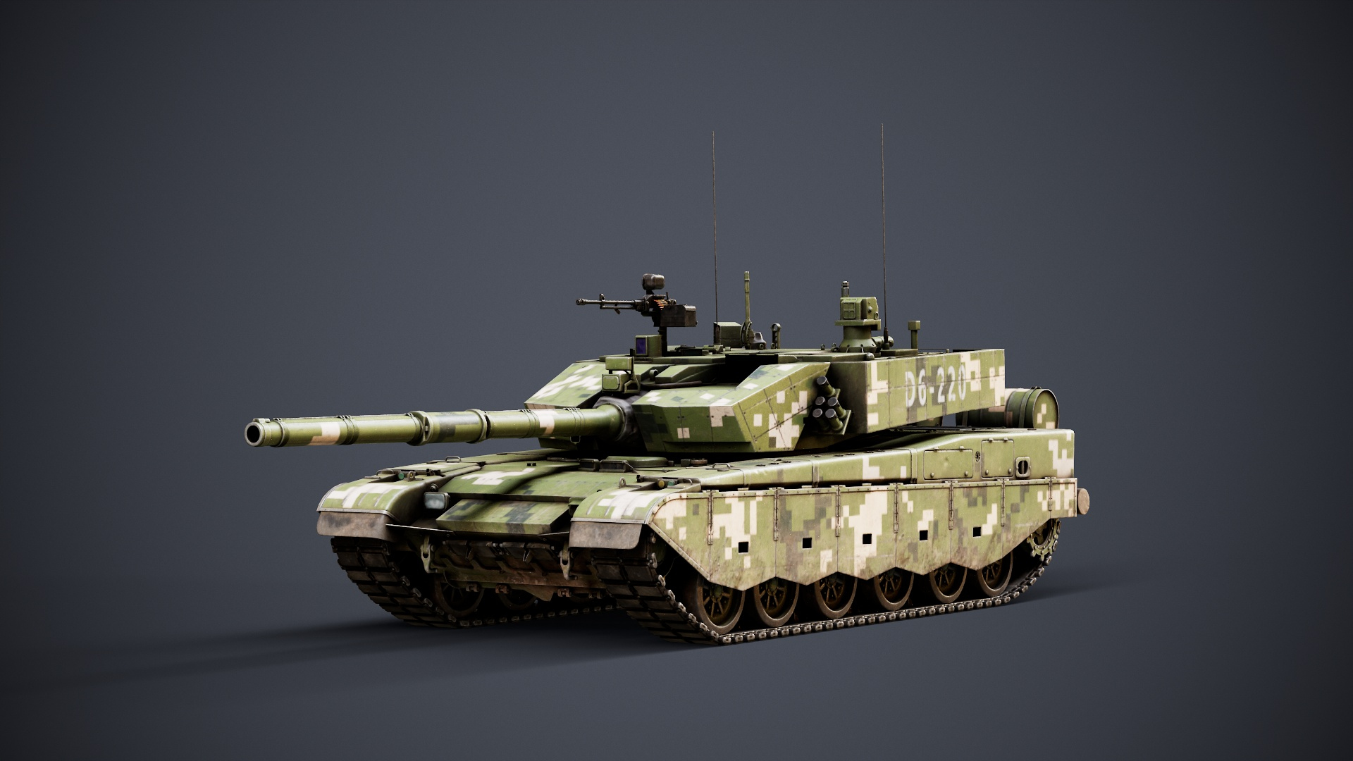 Rigged Type 99 Tank GameReady LODs 3D model - TurboSquid 2134254