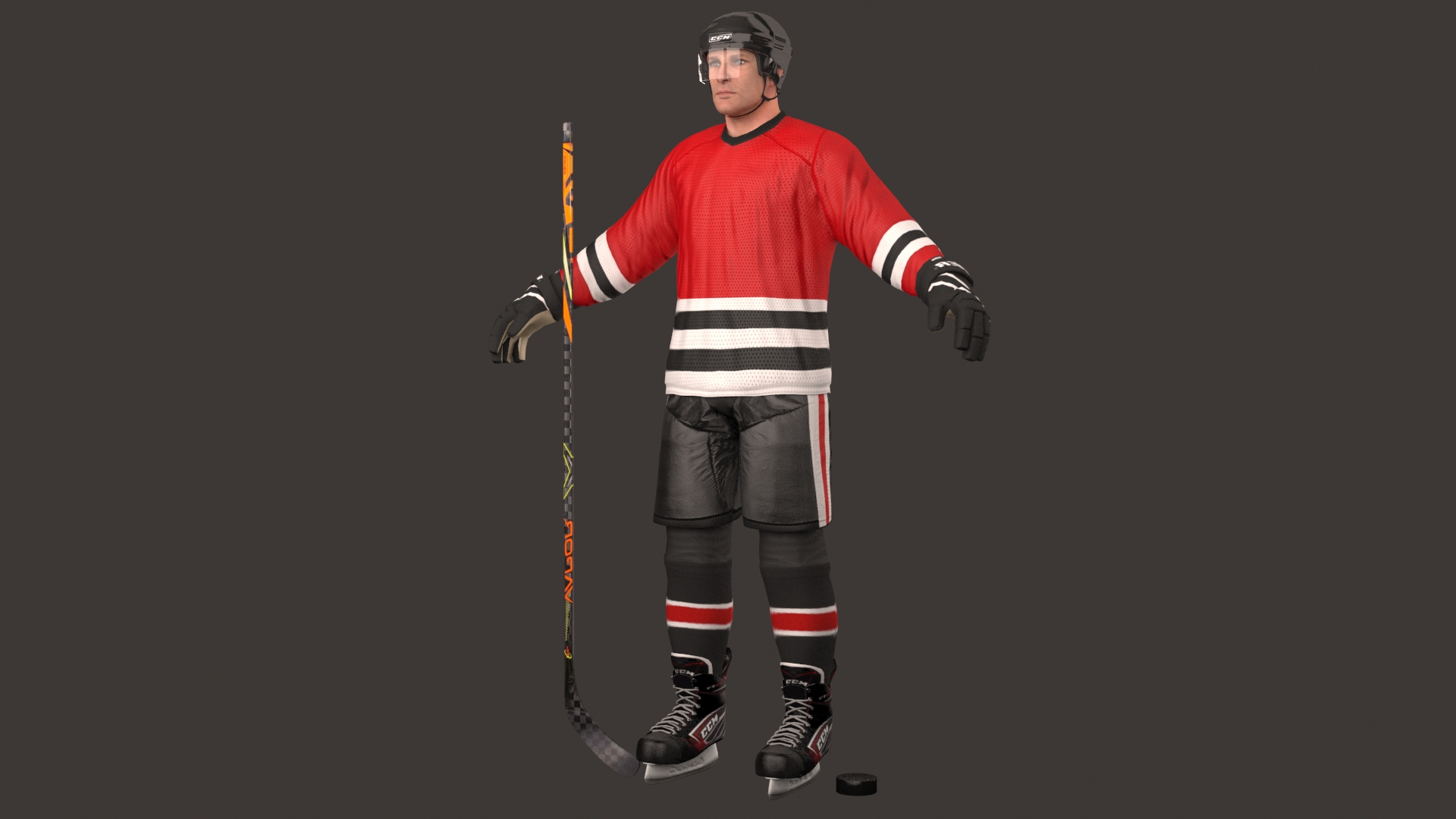 3D Pbr Hockey Player Model - TurboSquid 1553236