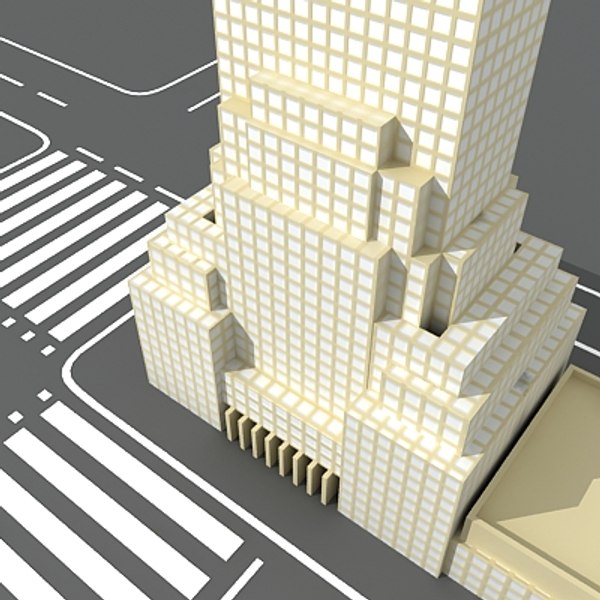 3d model of skyscraper