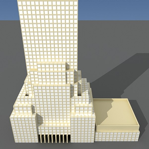 3d model of skyscraper