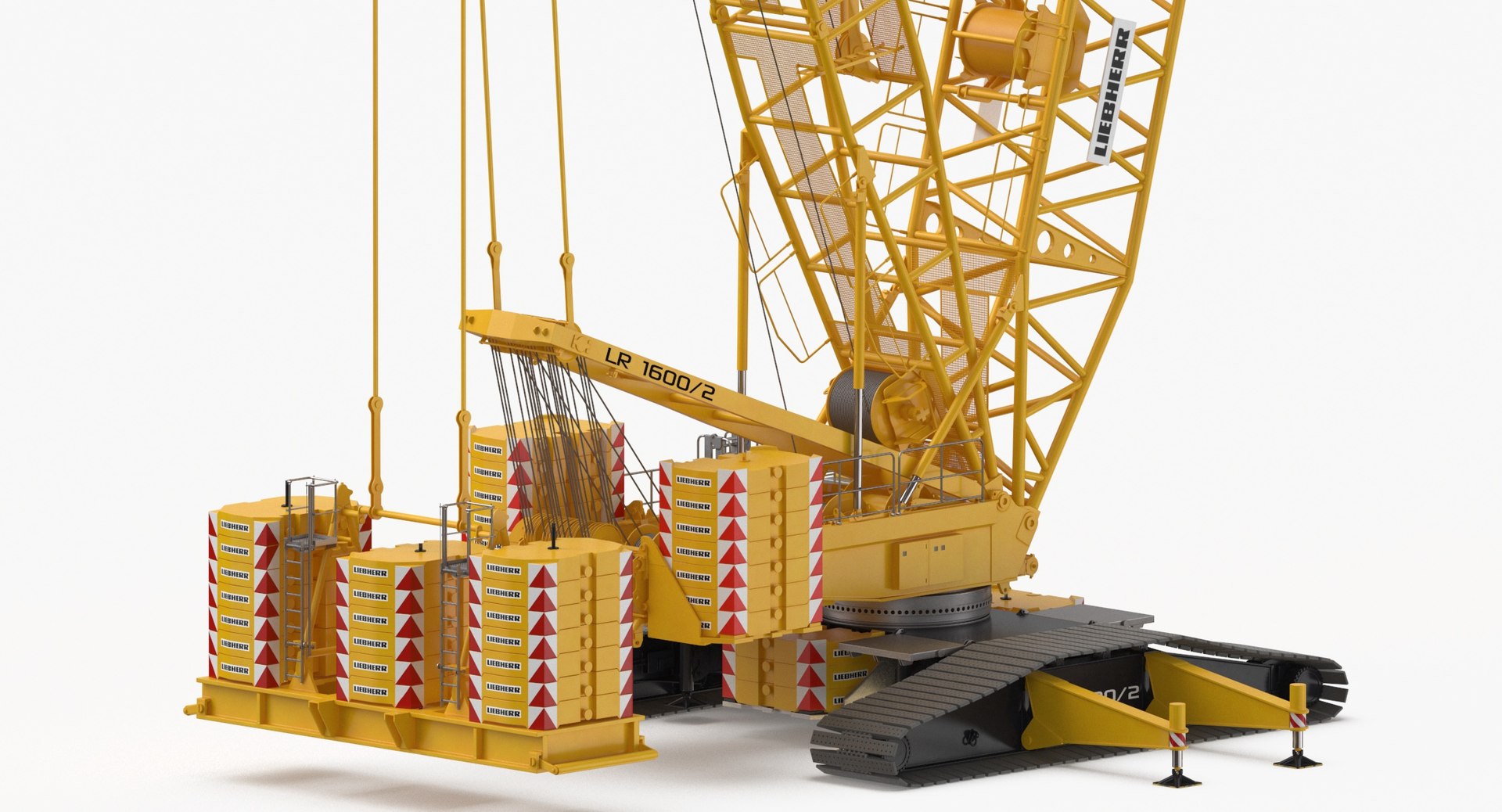 3D Liebherr LR 1600 2 HSDWB HS102 W96 D36 model - TurboSquid 2089570