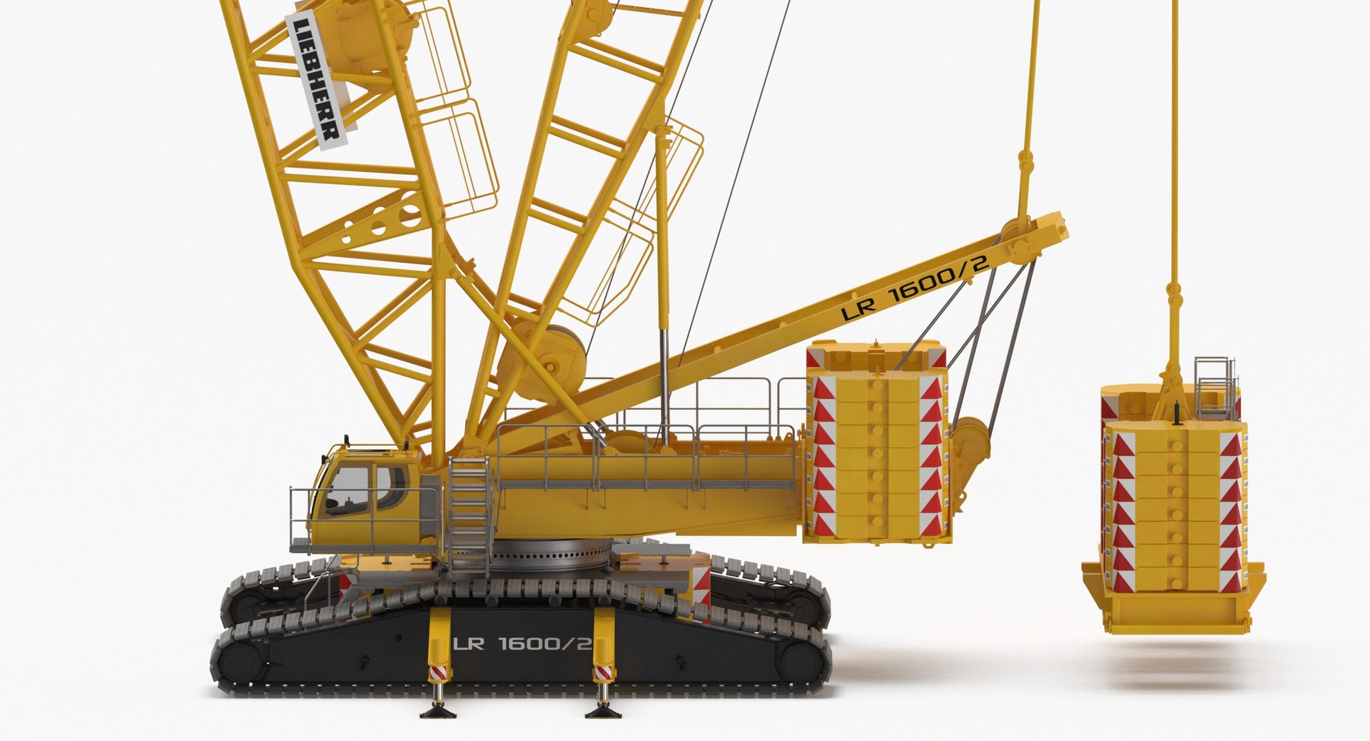 3D Liebherr LR 1600 2 HSDWB HS102 W96 D36 model - TurboSquid 2089570