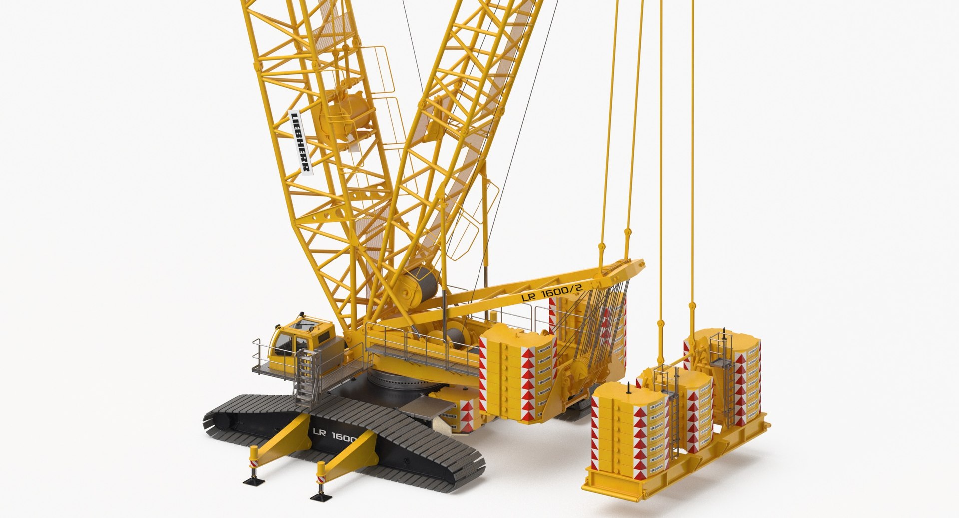 3D Liebherr LR 1600 2 HSDWB HS102 W96 D36 model - TurboSquid 2089570