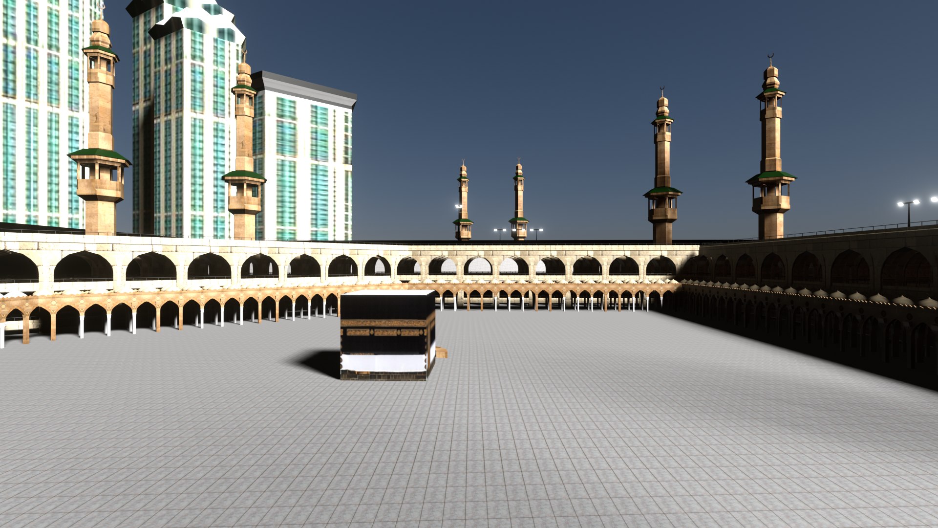 3D Kaaba and its surroundings - TurboSquid 1991849