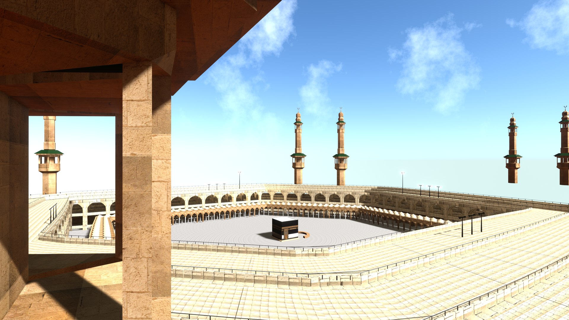 3D Kaaba And Its Surroundings - TurboSquid 1991849