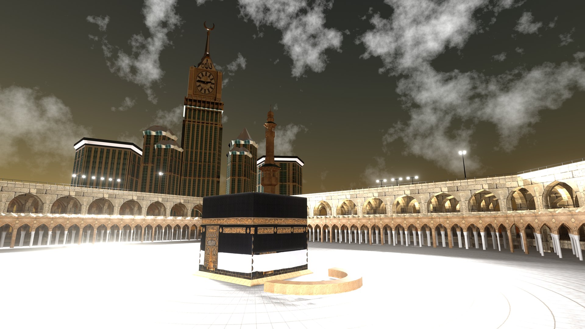 3D Kaaba And Its Surroundings - TurboSquid 1991849