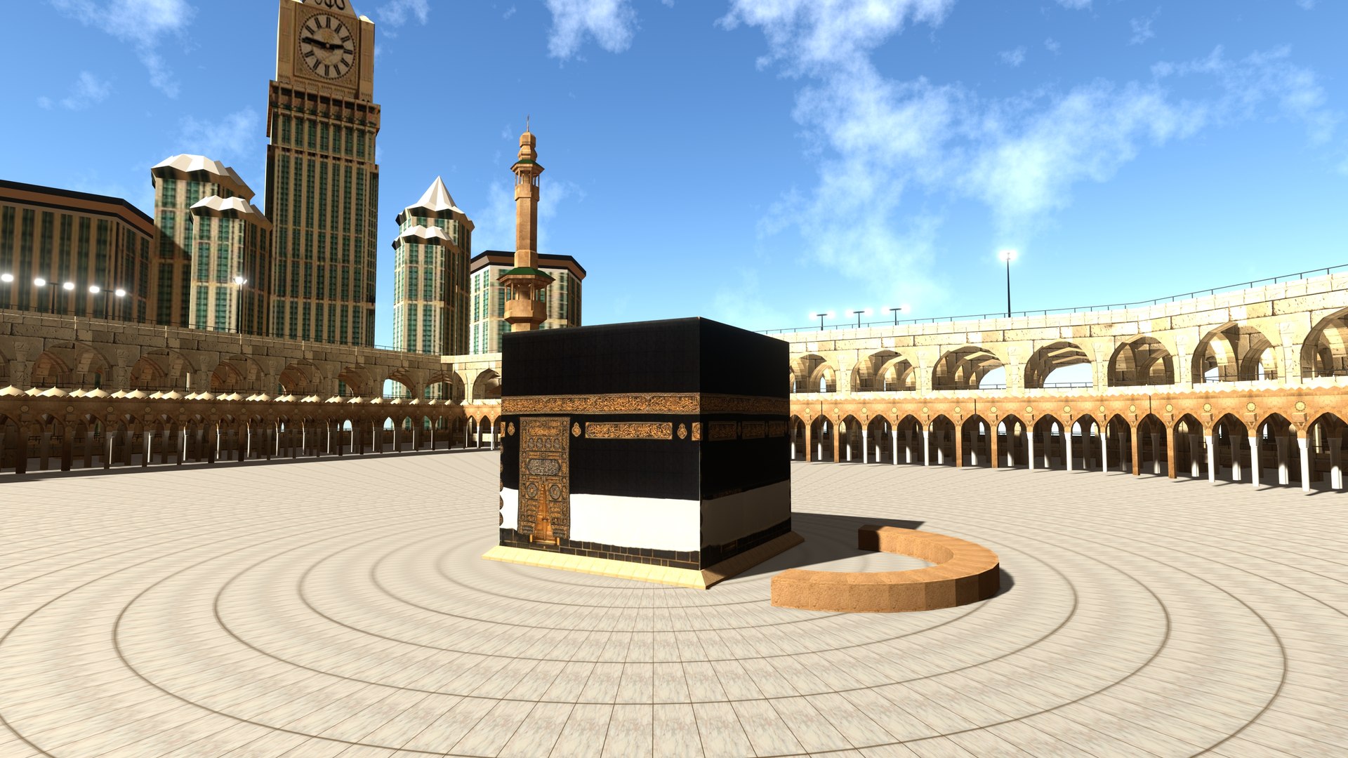 3D Kaaba And Its Surroundings - TurboSquid 1991849