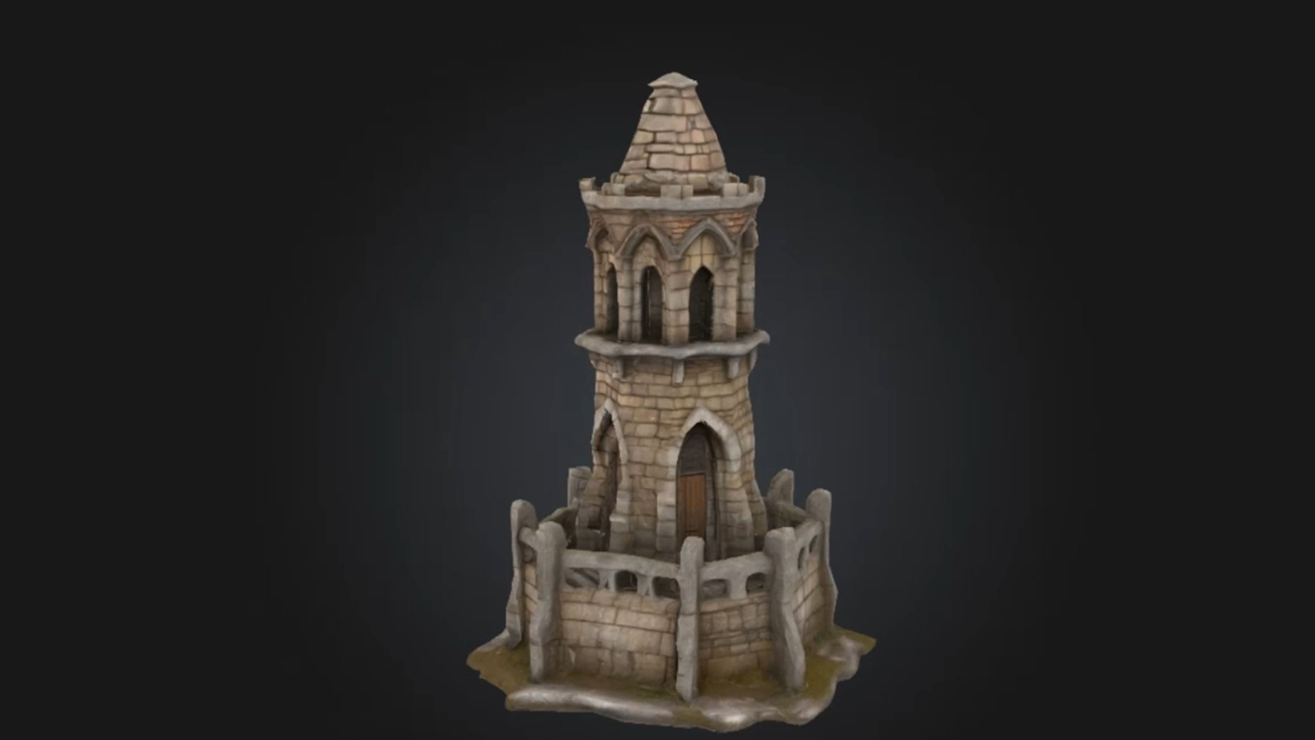 3D Model Ancient Stone Tower 3D Model For Printing Fantasy Terrain And ...
