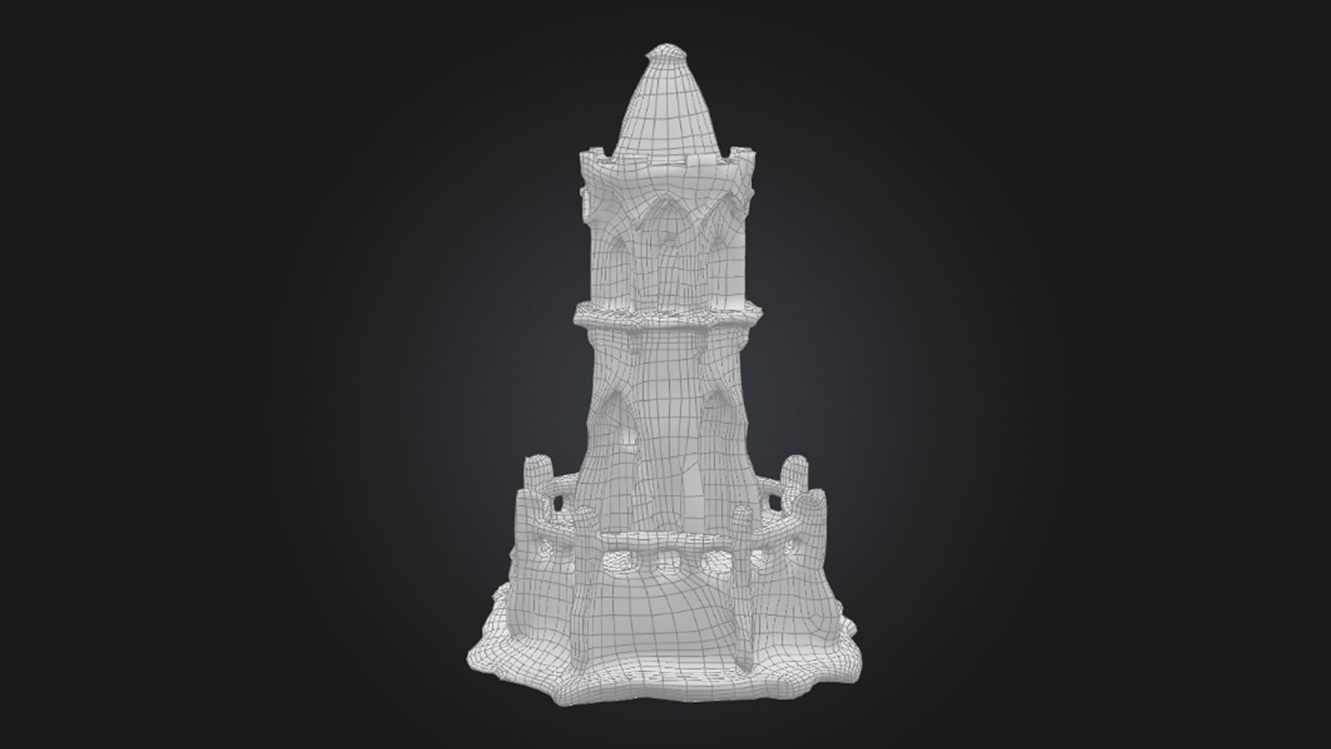 3D Model Ancient Stone Tower 3D Model For Printing Fantasy Terrain And ...