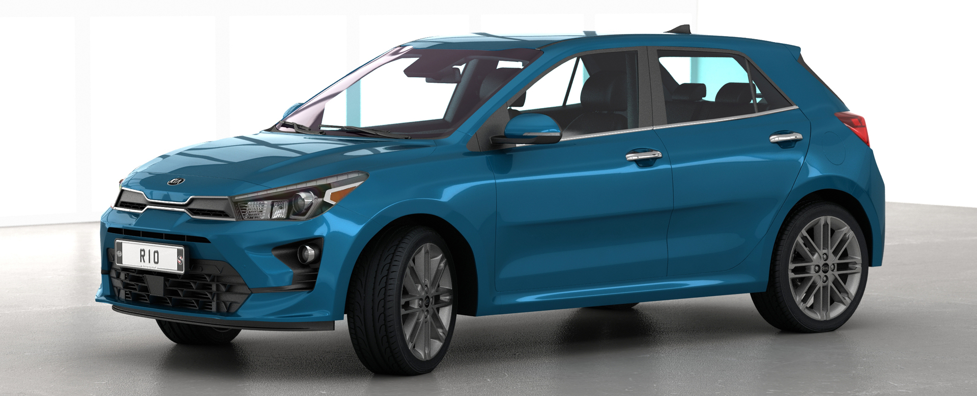 3D Model Realistic Kia Rio 2021 - TurboSquid 1640078