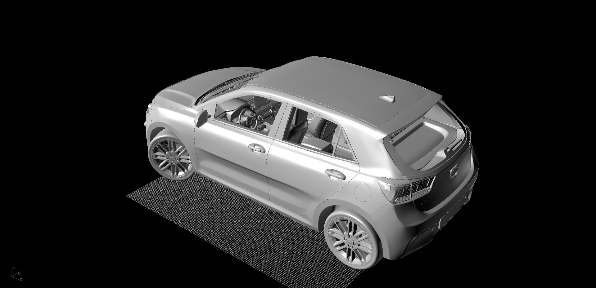 3D Model Realistic Kia Rio 2021 - TurboSquid 1640078