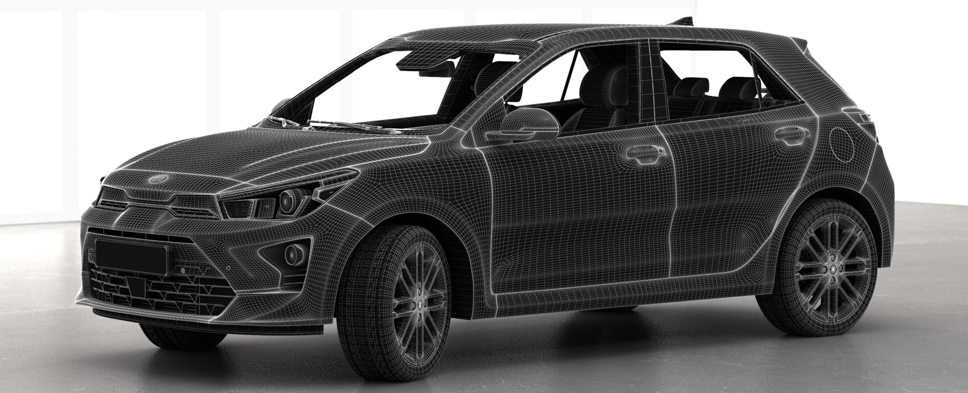 3D Model Realistic Kia Rio 2021 - TurboSquid 1640078