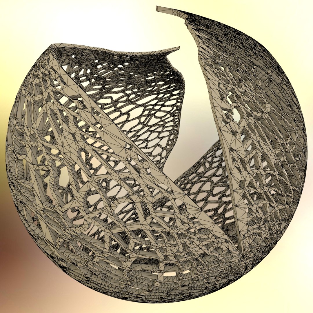Decorative leaf spherical 3D model - TurboSquid 1485846