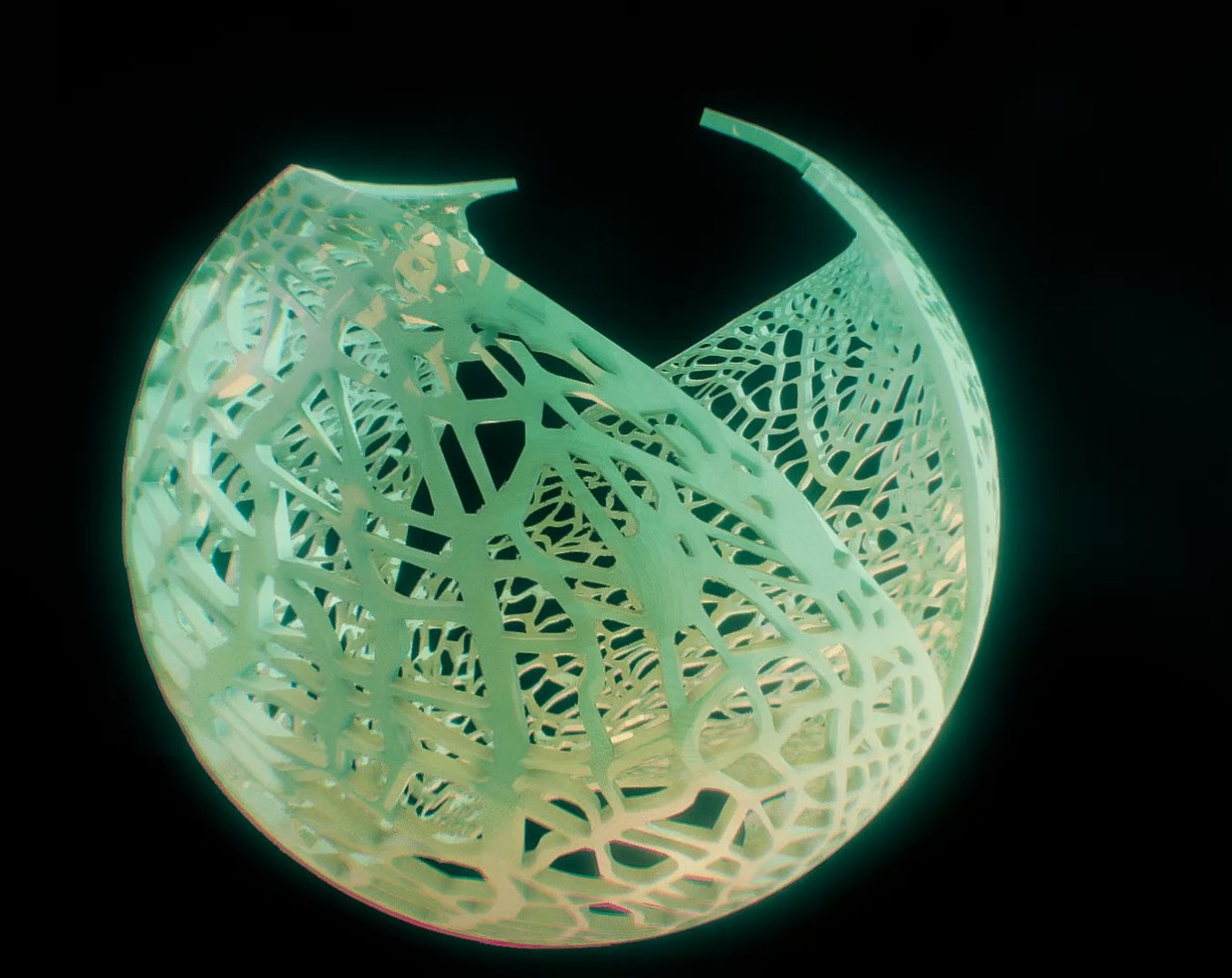 Decorative leaf spherical 3D model - TurboSquid 1485846